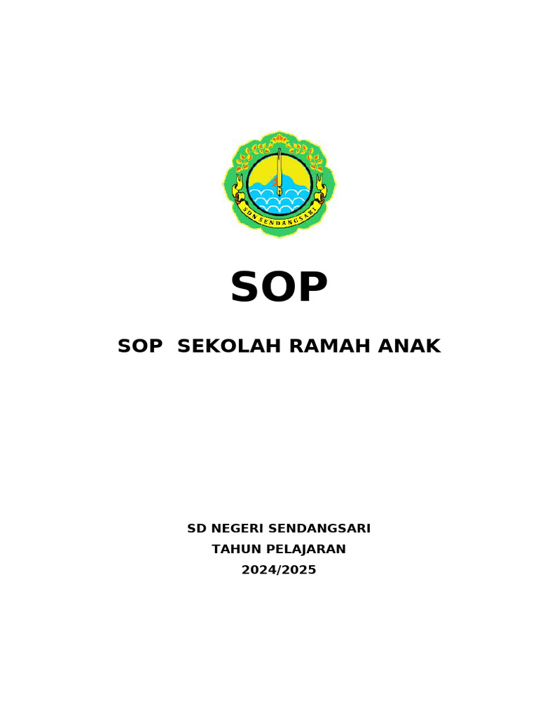 Sop Sekolah Ramah Anak | PDF