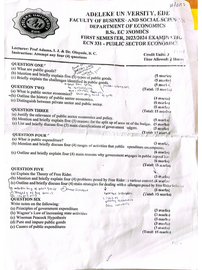 Ecn 331 | PDF