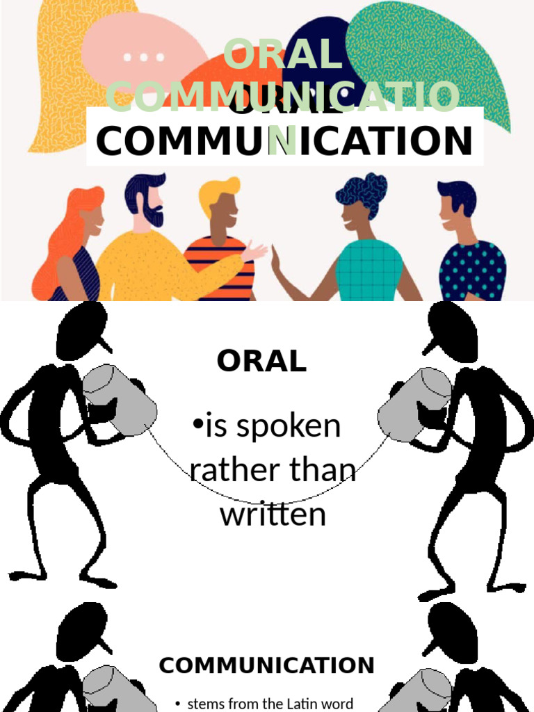 3 Oral Communication Week1 | PDF | Communication | Nonverbal Communication