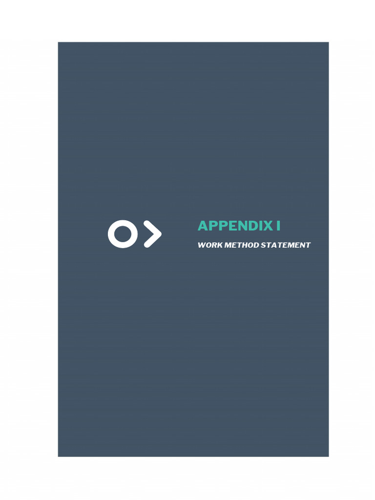 Appendix I: Work Method Statement | PDF | Road | River