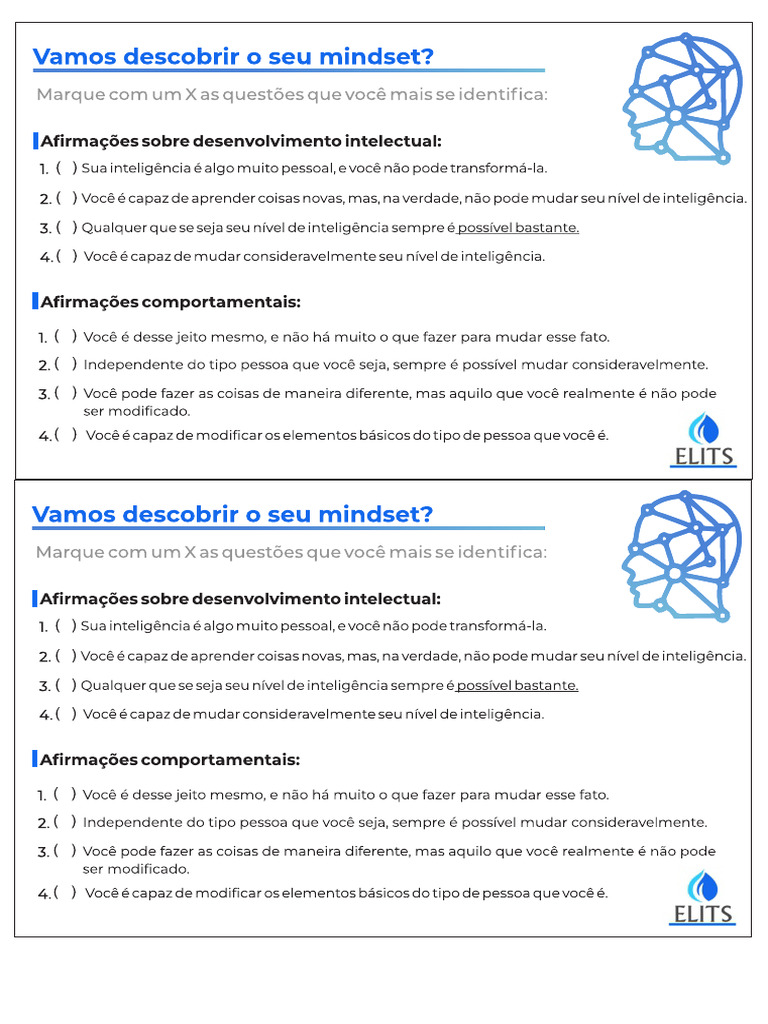 Teste Mindset | PDF