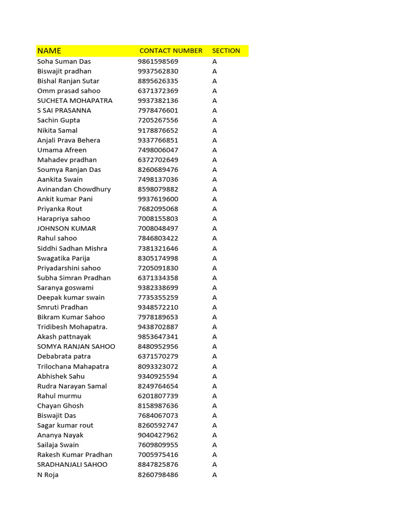 Freshers' Contact List and Hobbies | PDF | Entertainment | Performing Arts