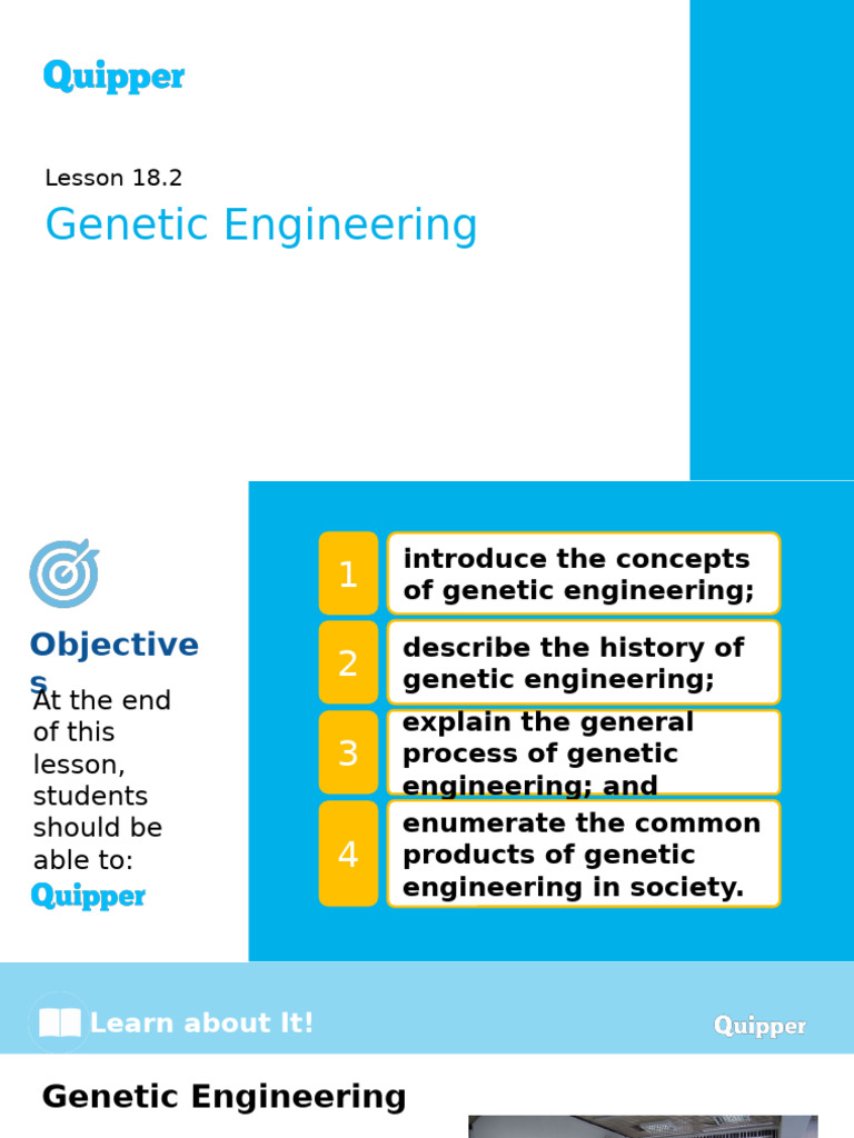Earth and Life Science SHS 18.2 Genetic Engineering | PDF | Genetic ...