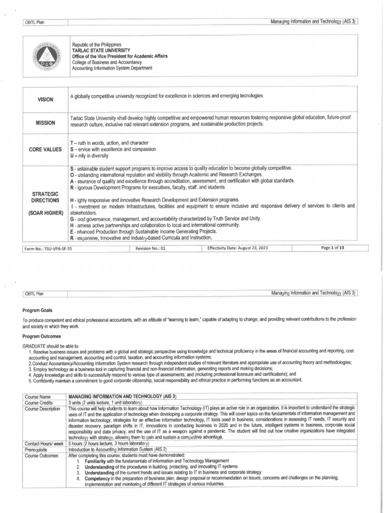 2023 Obtl Ais3 | PDF