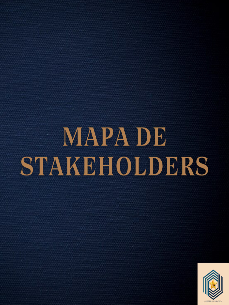 Mapa Stakeholders | PDF | Grupo de interés (corporativo) | Toma de decisiones