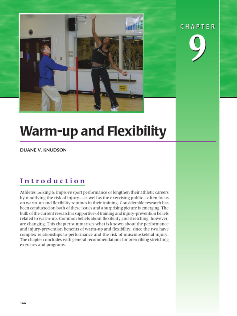 Warm-Up and Flexibility | PDF | Flexibility (Anatomy) | Elasticity ...