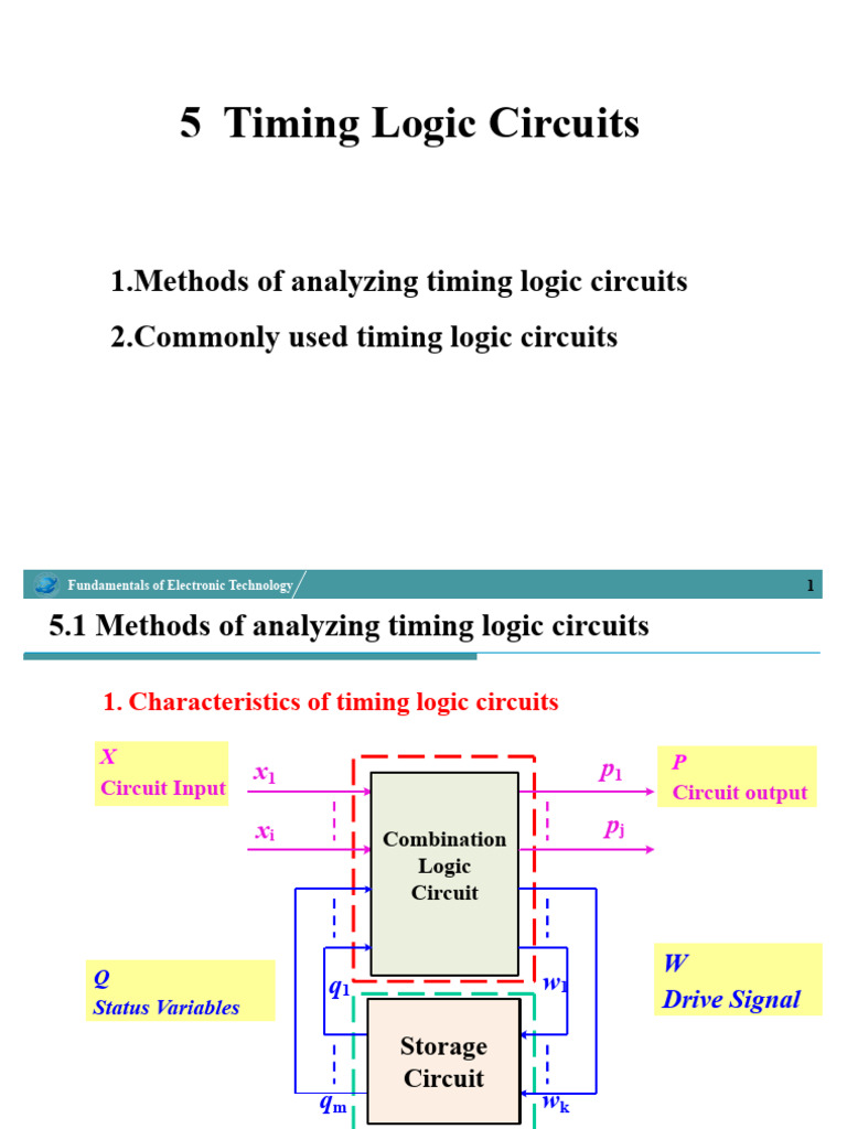 Timing Logic Circuit Analysis Guide | PDF | Bit | Logic Gate