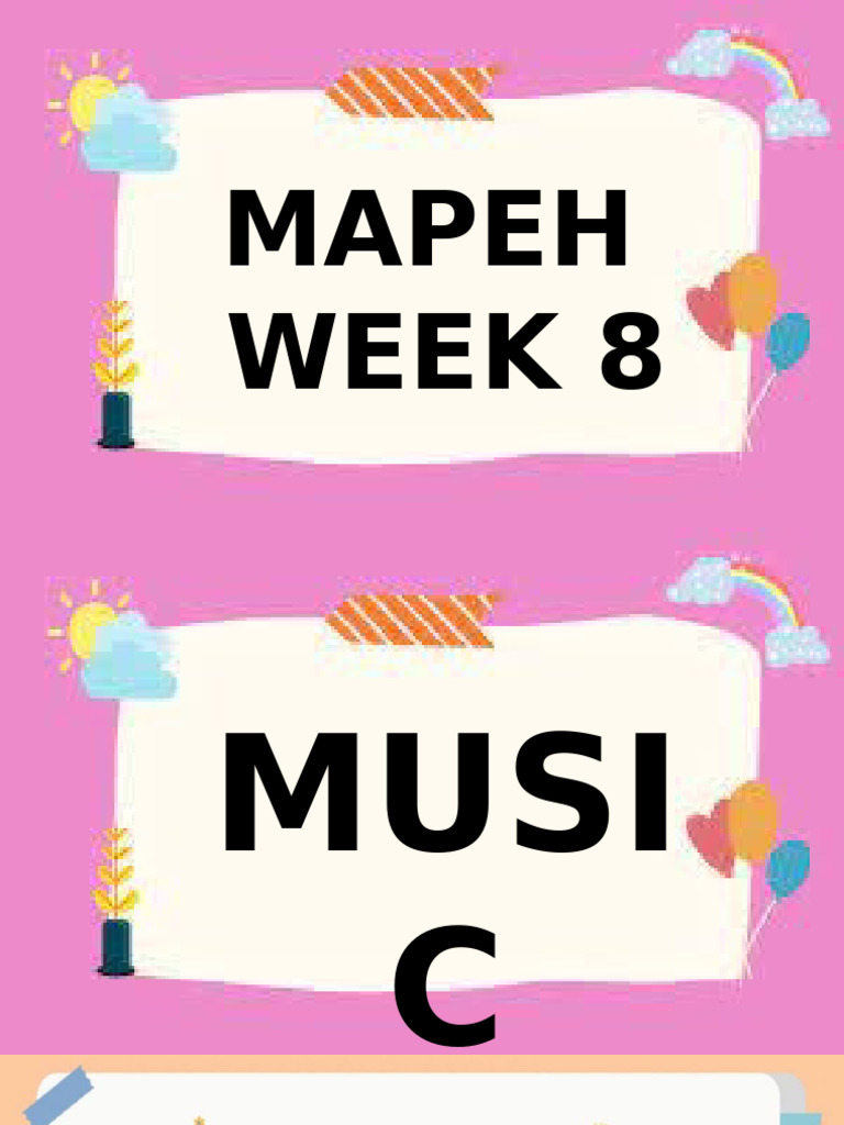 Mapeh Week 8 | PDF