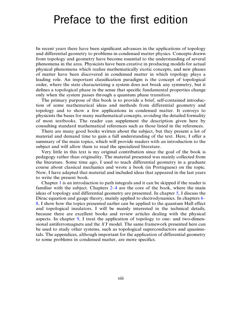 A Brief Introduction To Topology and Differential ... - (Preface To The Second Edition) | PDF ...