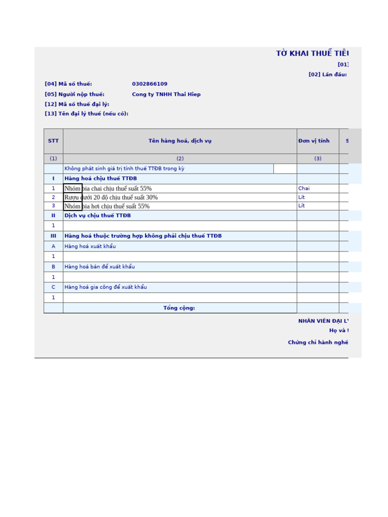 01 - TTDB - tt195 - 2020 - Ho So Ke Khai Lan Dau - Dap An Bai 3 - 4 | PDF