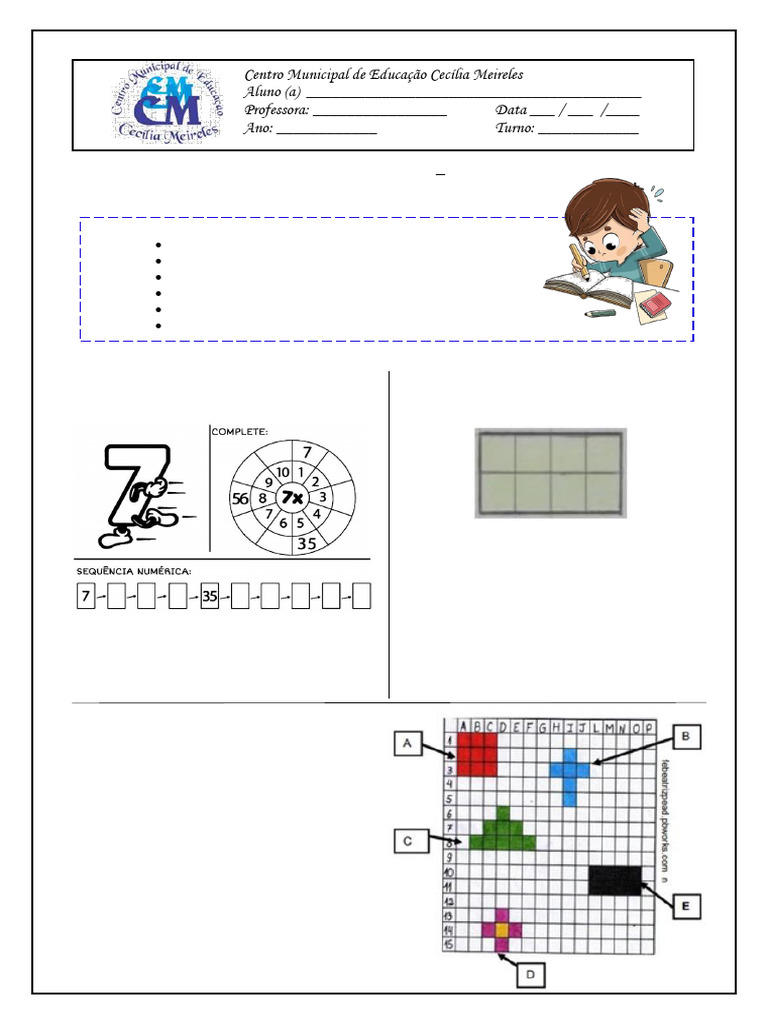 Prova de Matemática - EIXO 8-9º Ano | PDF | Metro