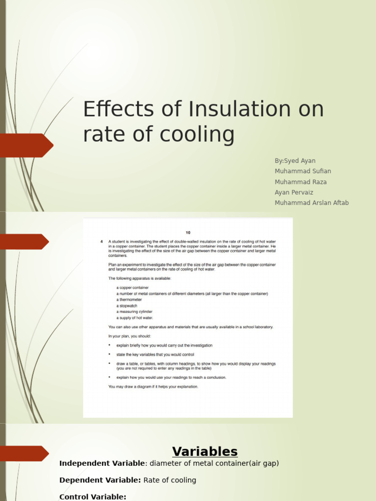 Effects Ofate of Cooling | PDF