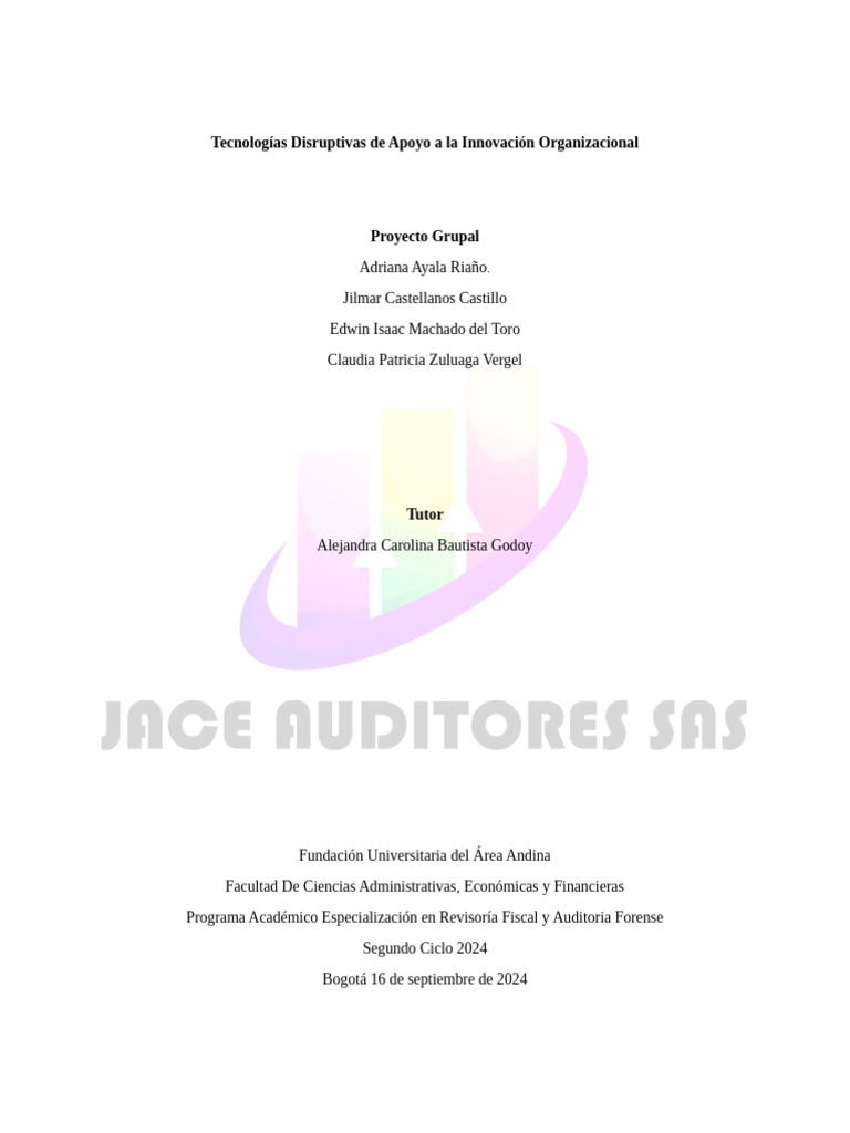 Tarea 16 Sep Tecno Disrup | PDF | Sas (software) | Planificación de recursos empresariales