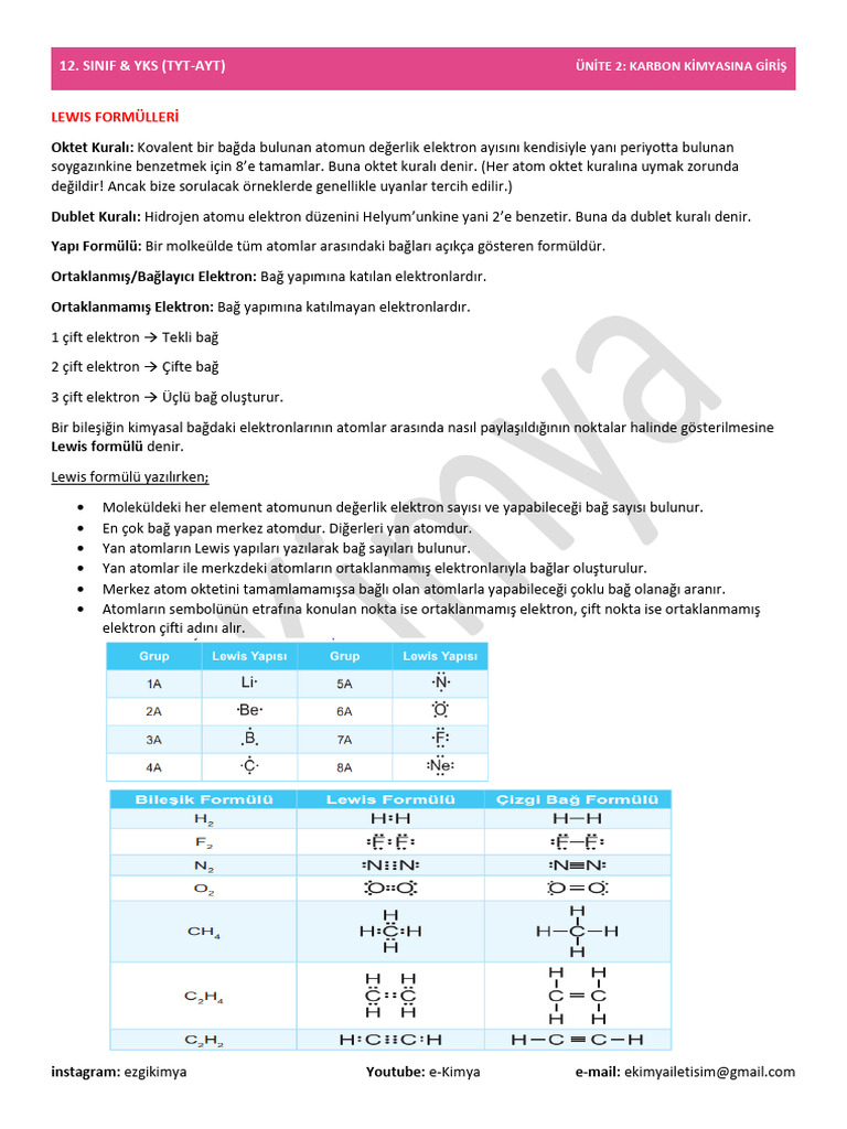 11-Lewis Formülleri | PDF