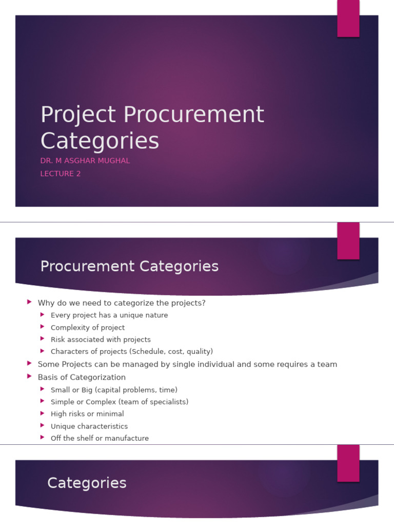 Lecture 2 Procurement PM 09092024 071220pm | PDF | Procurement | Business
