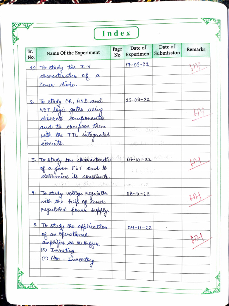 5th Sem. Physics Practical File English Medium | PDF