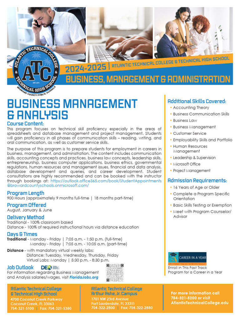 2024 2025 Business Management Administration Flyers Buissness Manag 1 ...