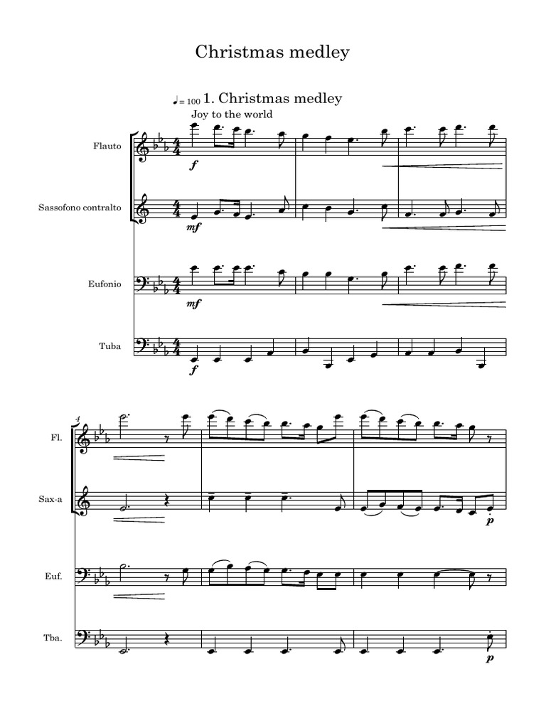 01 - Full Score - Christmas Medley | PDF