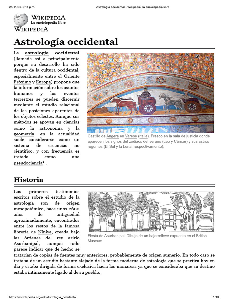 Astrología Occidental | PDF | Zodíaco | Horóscopo