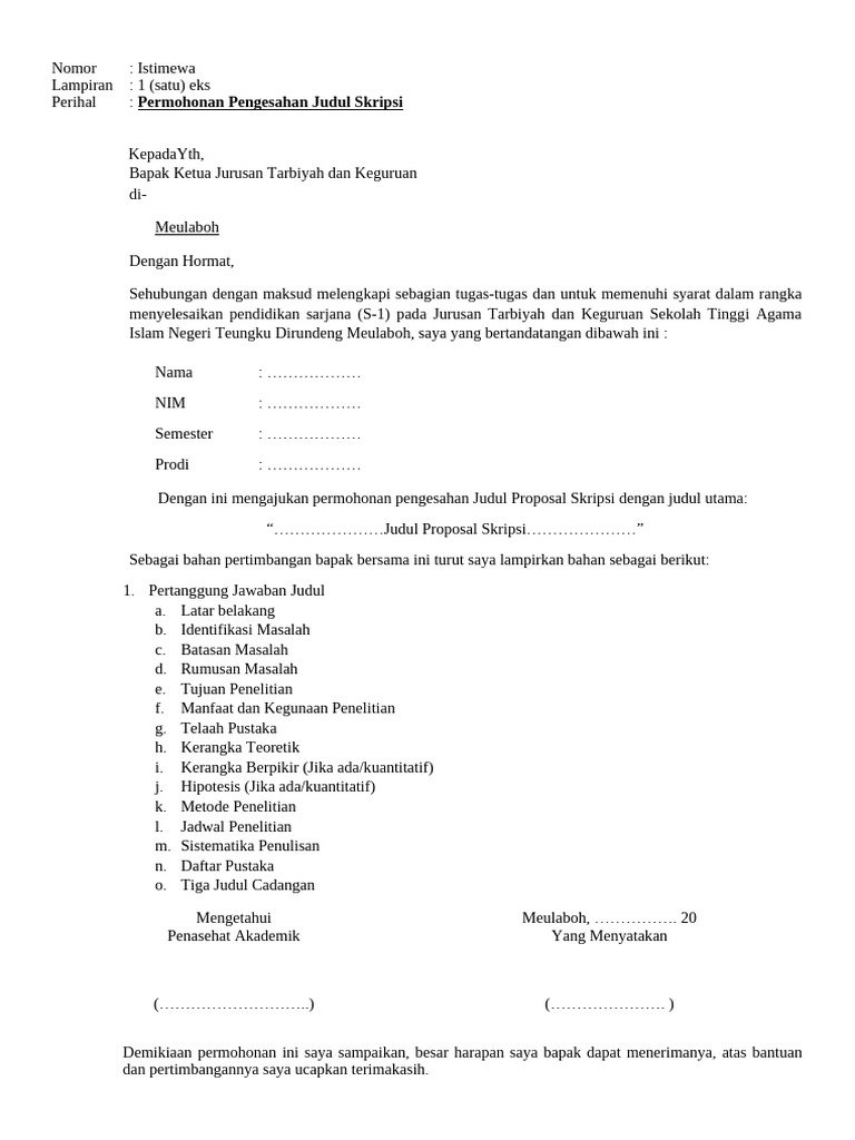 Lembar Pengesahan Proposal | PDF