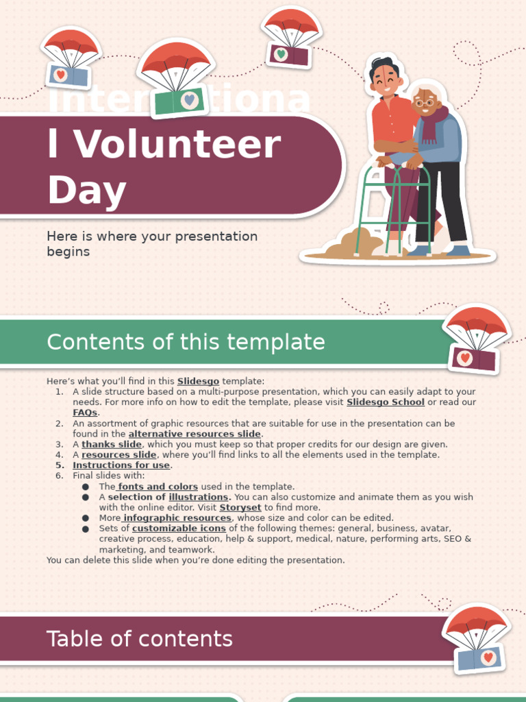 International Volunteer Day Template | PDF | Planets | Planets In Astrology