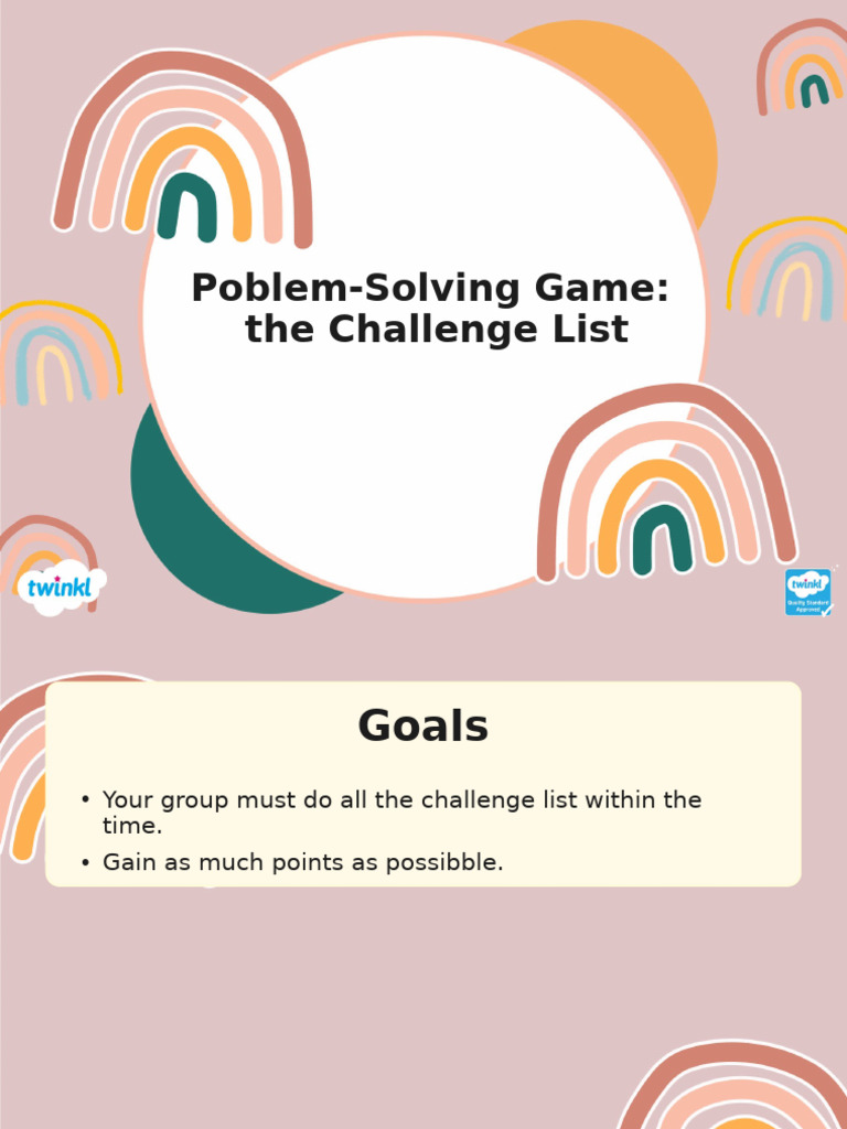 Challenge List Game | PDF