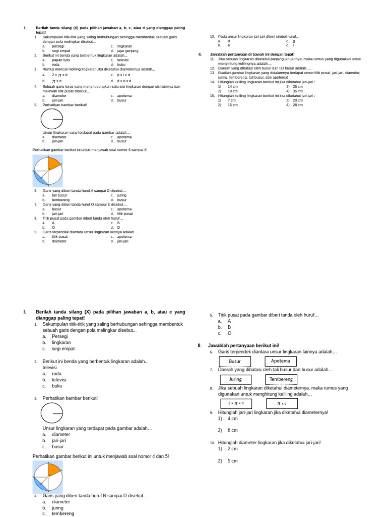 Latihan Ulangan MTK | PDF