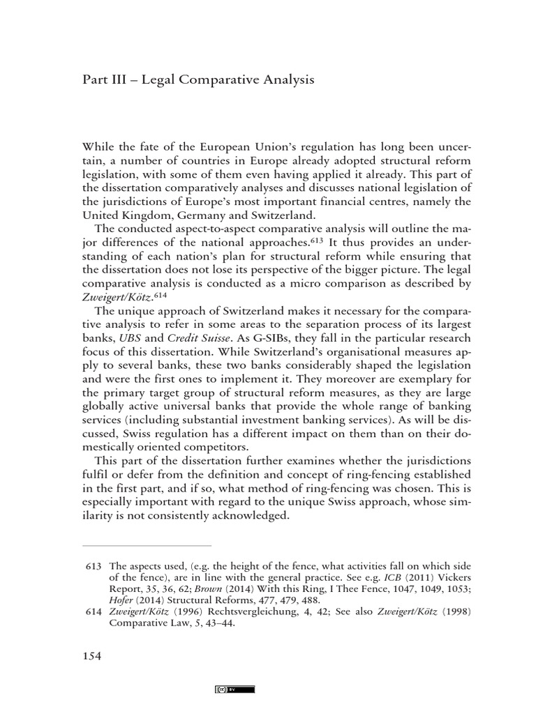 Part III - Legal Comparative Analysis | PDF | Gross Value Added | Banks
