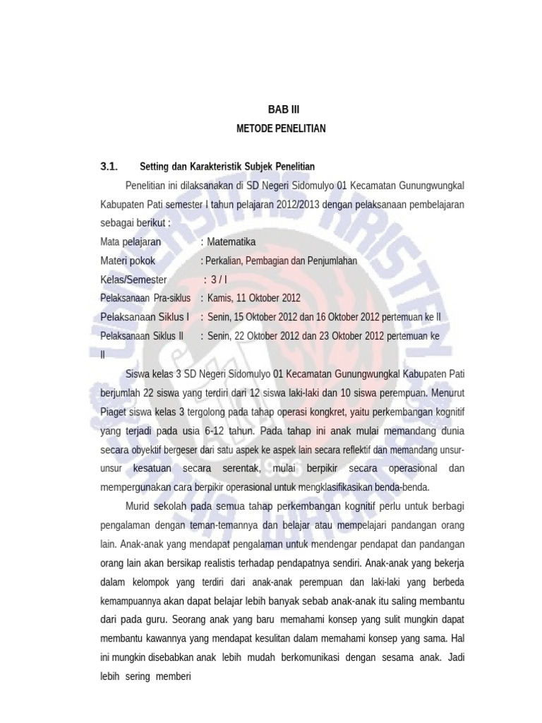 Bab III Metode Penelitian | PDF