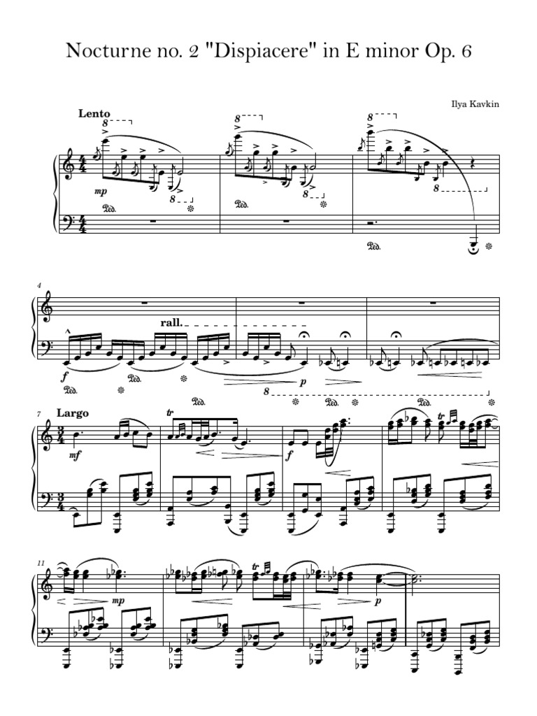 Nocturne No. 2 in E Minor Op. 6 | PDF | Musical Forms | Elements Of Music