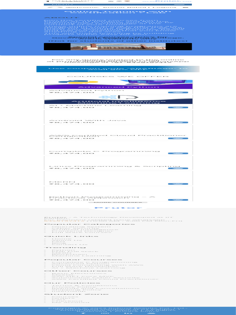 GEC Araria - Prutor Online Academy The Way IIT's Learn To Code | PDF