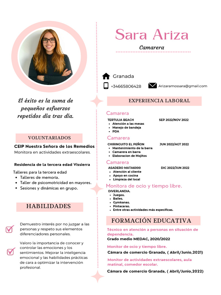 Perfil Profesional de Sara Ariza | PDF | Cognición | Sicología