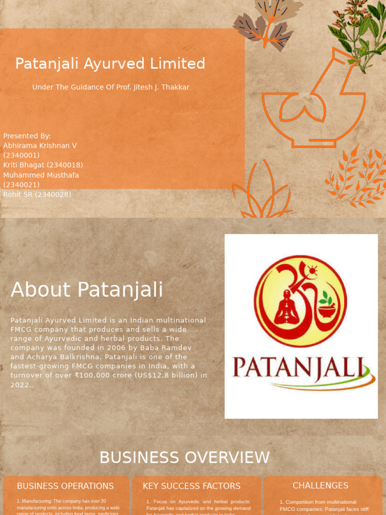 Patanjali Ayurved Limited1 (BS Final | PDF | Marketing | Economies