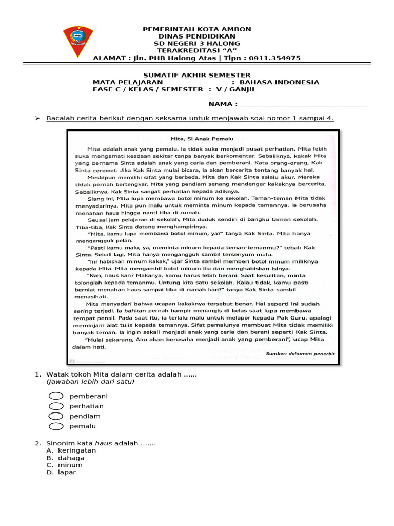 Sas BHS - Indo KLS 5 | PDF