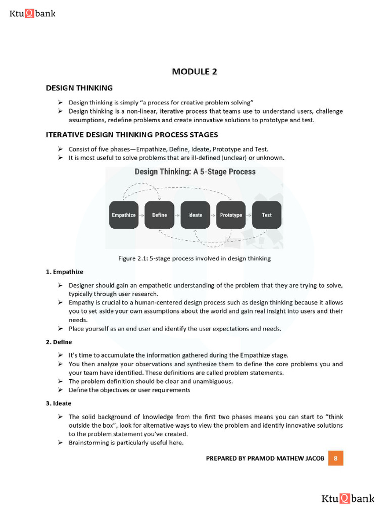 Design - Eng Module 2 - KQB KtuQbank | PDF | Business | Finance & Money Management