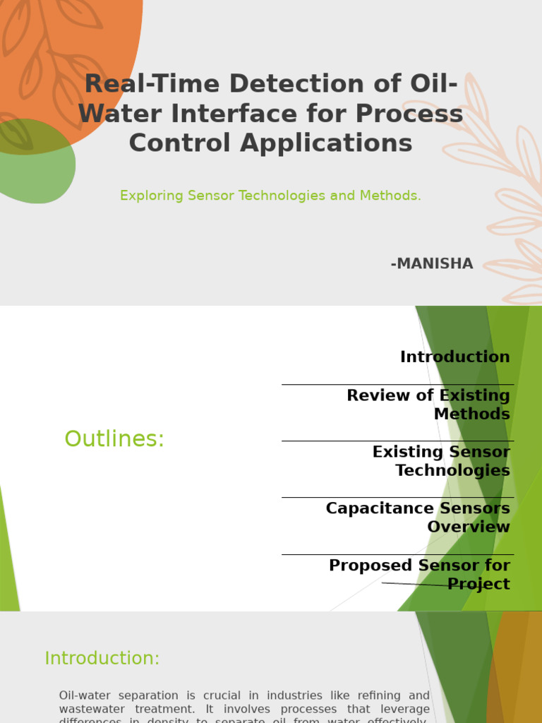 Real-Time Detection of Oil-Water Interface For Process Control | PDF ...