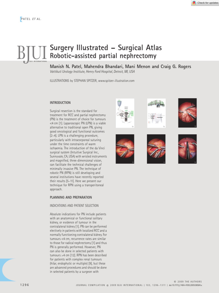 BJU International - 2009 - Patel - Robotic Assisted Partial Nephrectomy ...