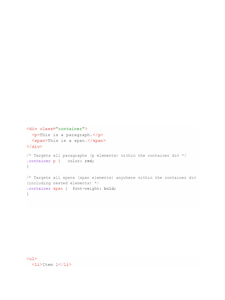 Combining Css Selectors A Guide To Precision Styling Pdf Tag