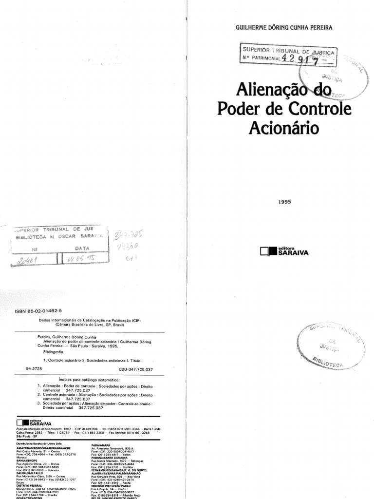 Alienação Do Poder de Controle - Guilherme During | PDF | Business ...