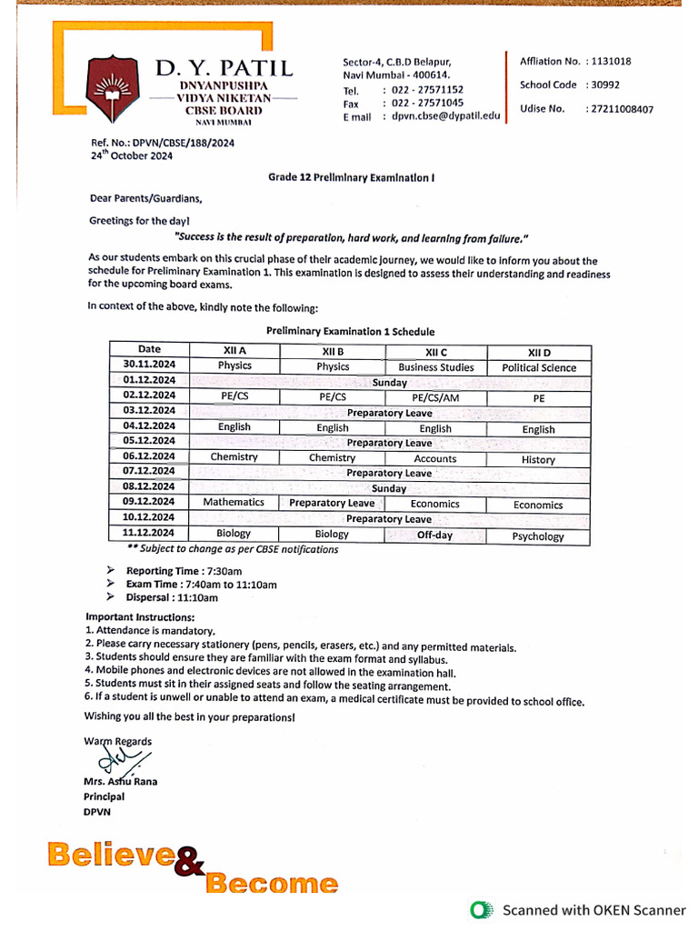 Grade 12 Preliminary Examination I | PDF