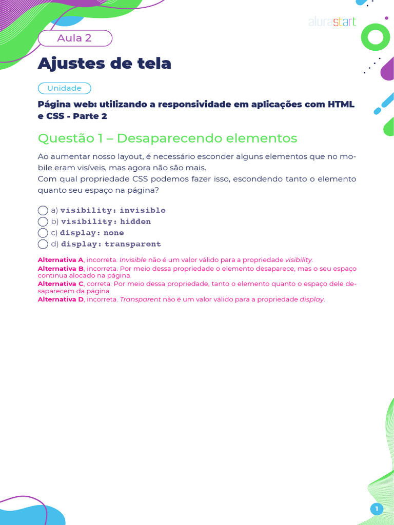 Página Web - Utilizando A Responsividade em Aplicações Com HTML e CSS ...