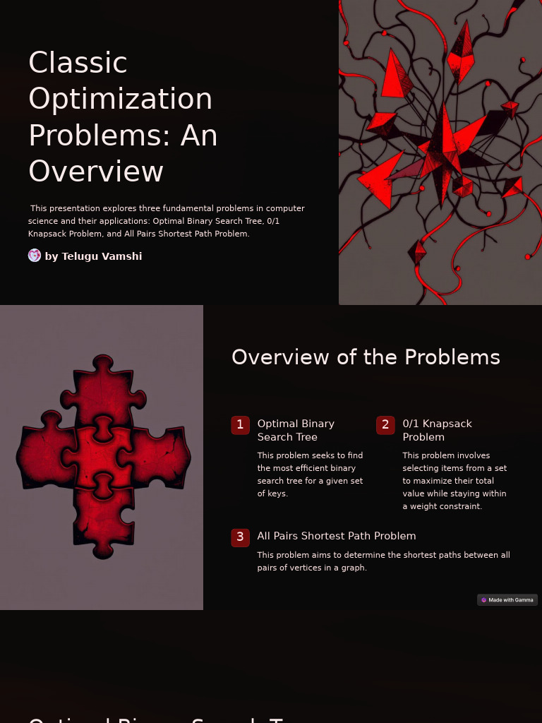 Classic Optimization Problems An Overview | PDF | Dynamic Programming | Mathematical Optimization