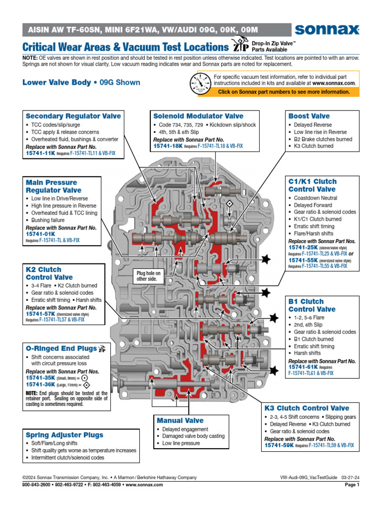 VW Audi 09G - VacTestGuide | PDF | Automatic Transmission | Clutch