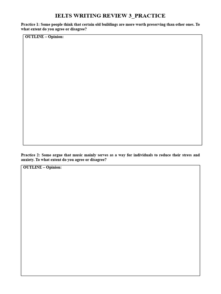 Ielts Writing Review 3 Practice | PDF | Career & Growth | Self-Improvement