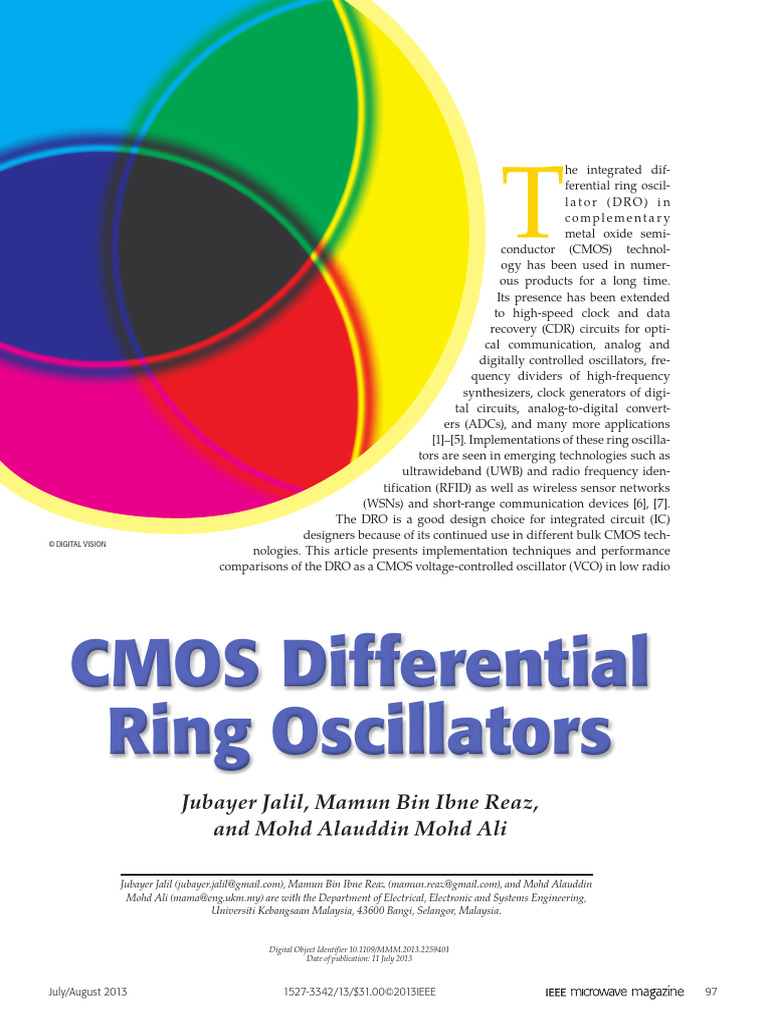 Cmos Differential Ring Oscillators Review Of The Performance Of Cmos