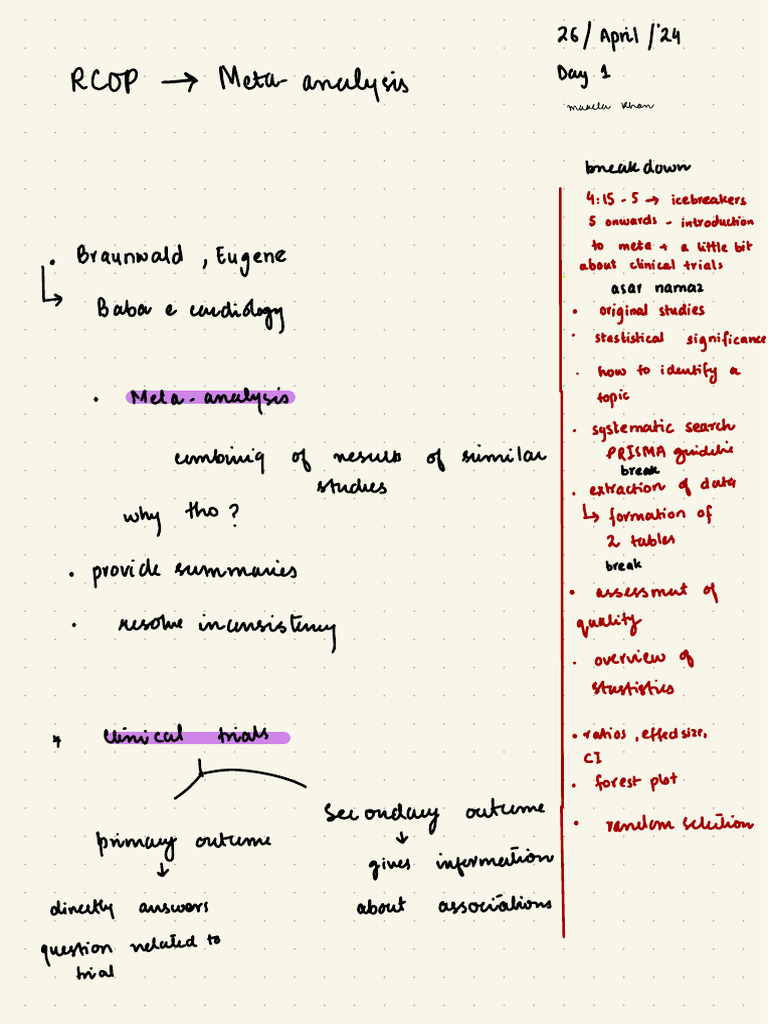 Rcop Meta Day 1-26-04 - 24 | PDF | Meta Analysis | Relative Risk