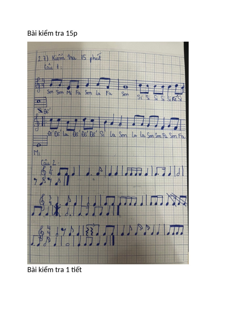 Bài kiểm tra 15p | PDF