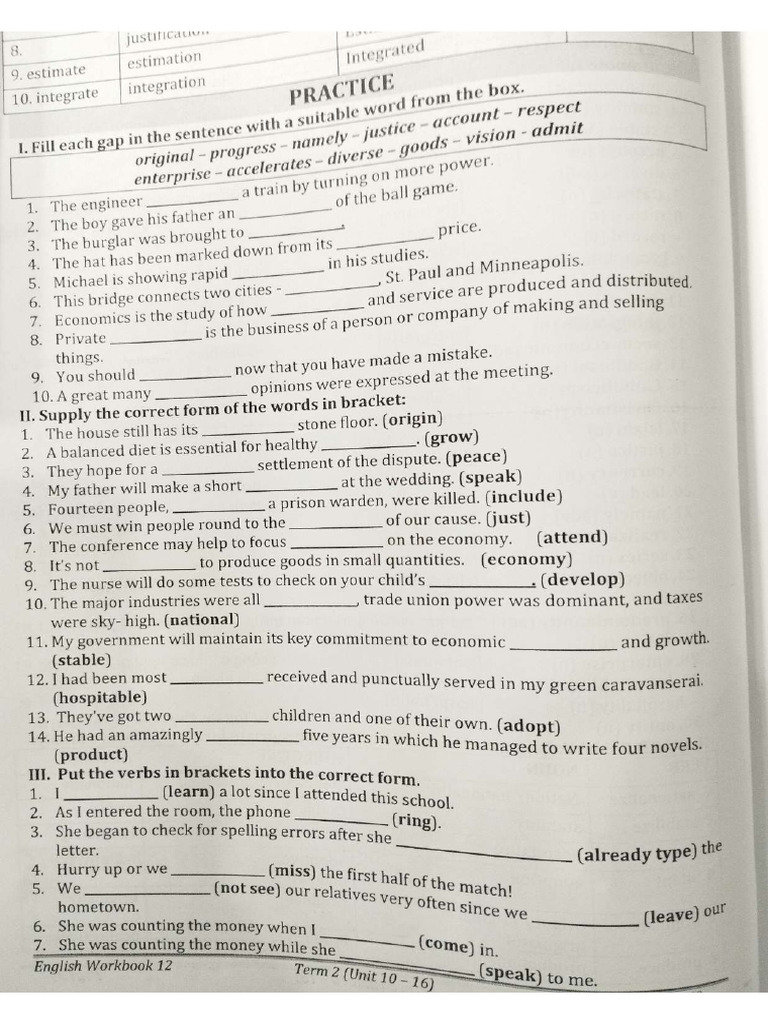 Pratice Test English Grade 12 | PDF