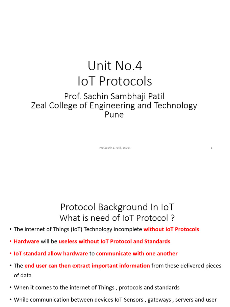 IoT Unit No.4 | PDF | Computer Network | Programmable Logic Controller