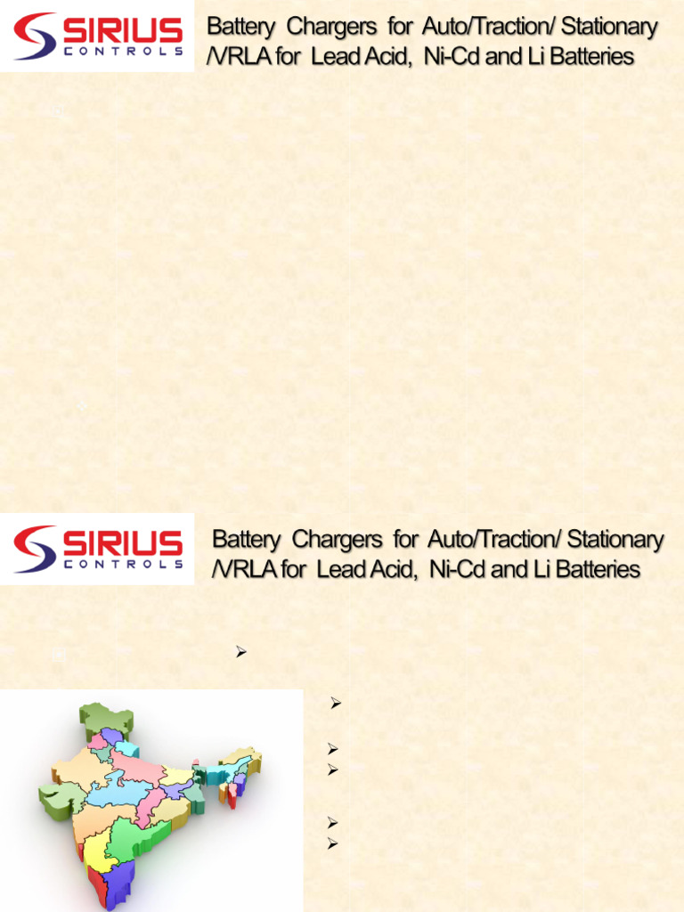 Sirius Comp | PDF | Battery Charger | Rechargeable Battery